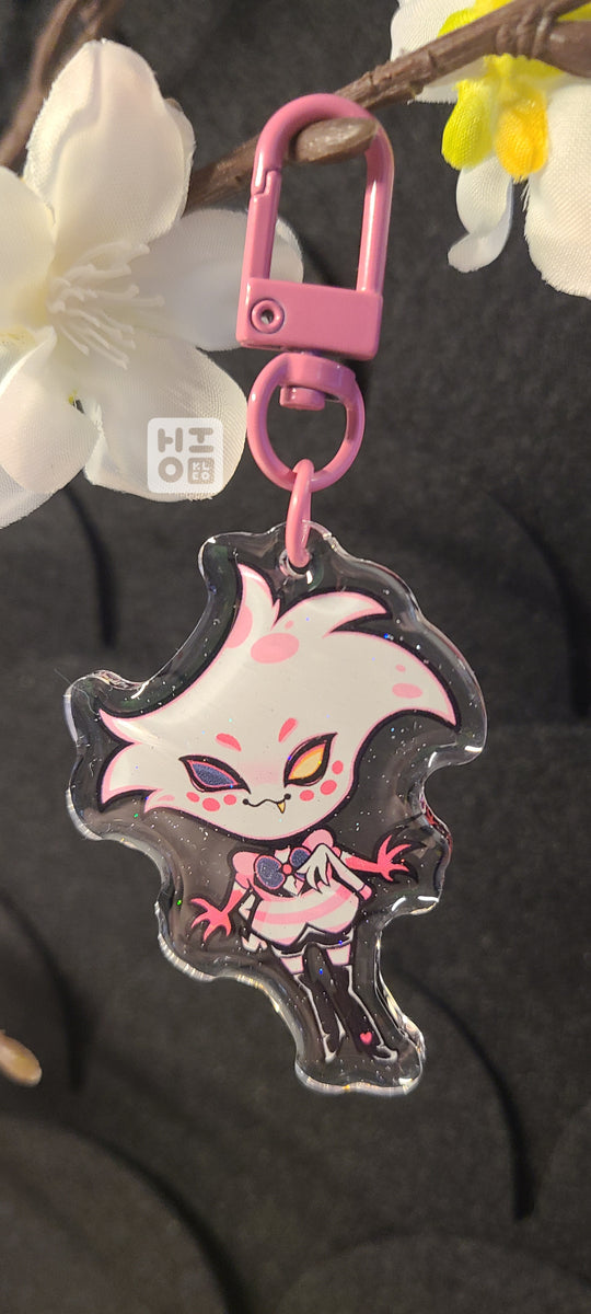 [Keychain] Angel Dust - Hazbin Hotel Acrylic Charms – Hiokleo Market